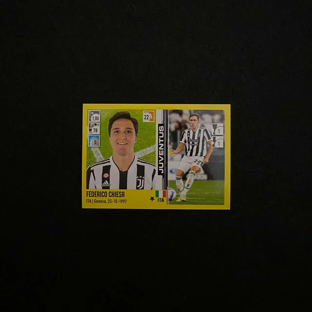 FEDERICO CHIESA-JUVENTUS-STICKER-CALCIATORI PANINI-2021/2022-N.230-NEW ...
