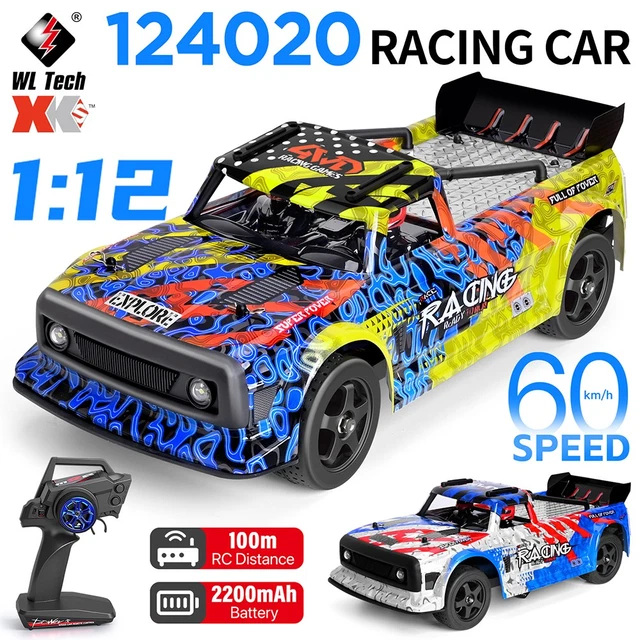 WLTOYS 124020 RC Racing Car 60KM/H 4WD 2.4G Brushless Off-road Car 100M ...