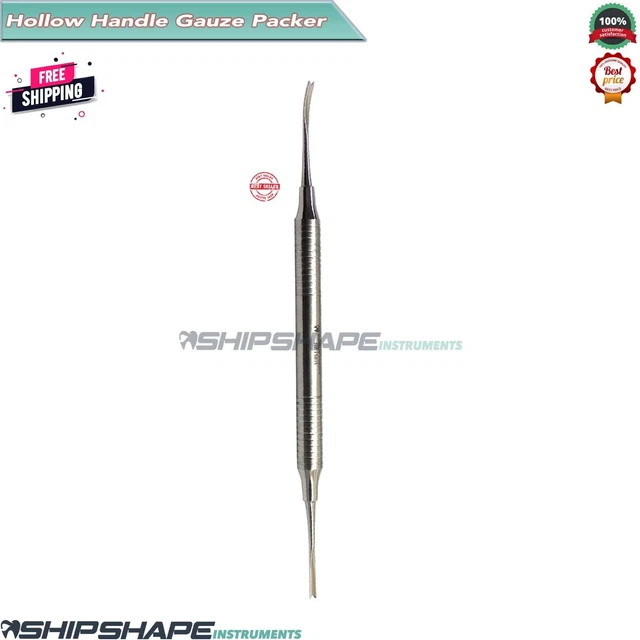 GAUZE PACKER GINGIVAL Cord Packer Retraction Double Ended Dental ...