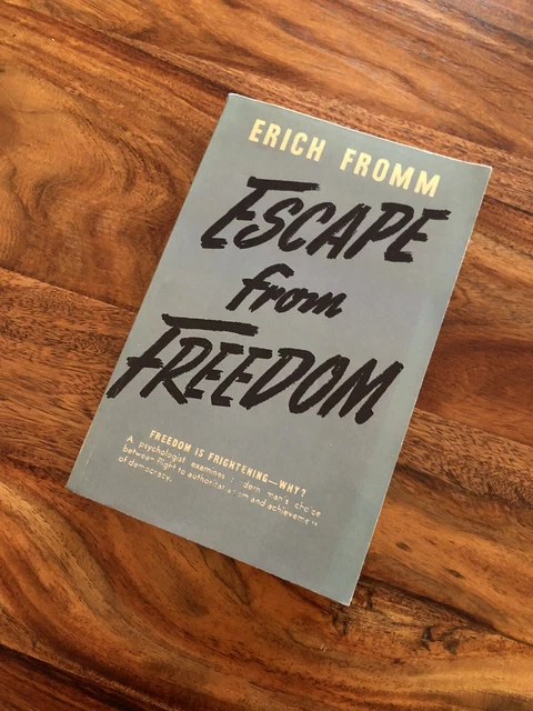 ESCAPE FROM FREEDOM par Erich Fromm EUR 16,60 - PicClick FR