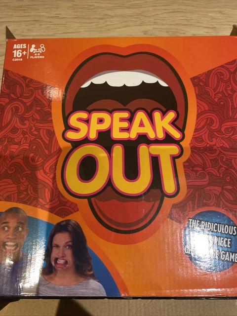 HASBRO GAMING SPEAK Out Game C20183480 Ages 16+ 4-5 Players Fun Party ...