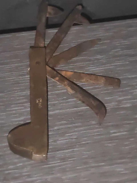 OUTIL ANCIEN DE vétérinaire ?? 6 LAMES acier et laiton XXème EUR 10,00 - PicClick FR