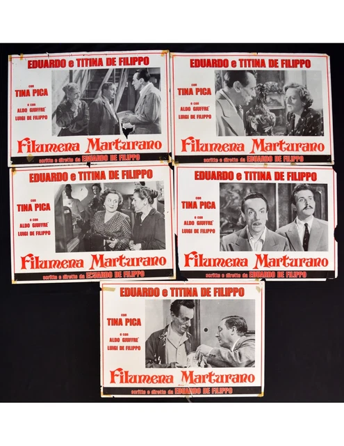 FOTOBUSTA FILUMENA MARTURANO Domenico Modugno Eduardo De Filippo Tina ...