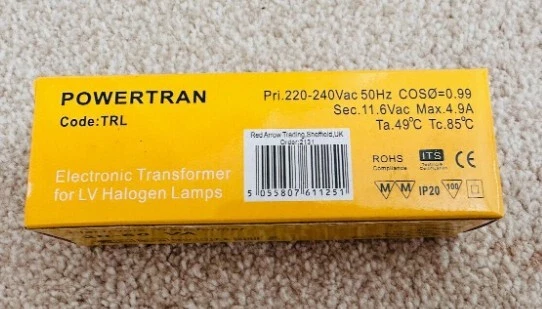 POWERTRAN ELECTRONIC TRANSFORMER for LV Halogen Lamps £25.00 - PicClick UK
