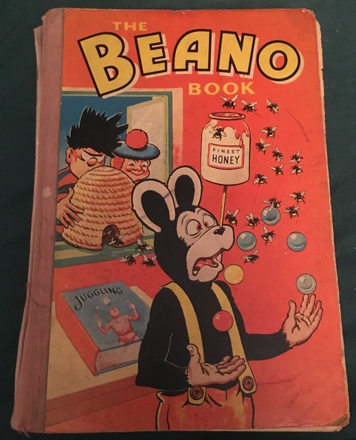 COLLECTIBLE RARE VINTAGE Retro Antique The Beano Comic Book Annual 1958 ...