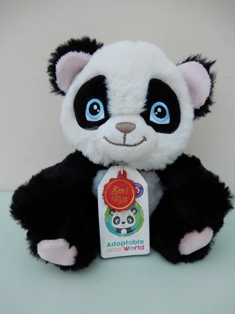 KEEL TOYS PANDA Adoptable World Keeleco Eco Plush Soft Toy Keel Toys *BNWT*New* £4.65 - PicClick UK