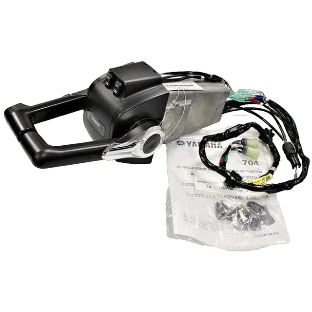 YAMAHA DUAL TOP MOUNT OUTBOARD REMOTE CONTROL BOX Push to Open 704 with ...