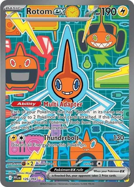 ROTOM EX (126/094) [Mega Evolution: Phantasmal Flames] Near Mint ...