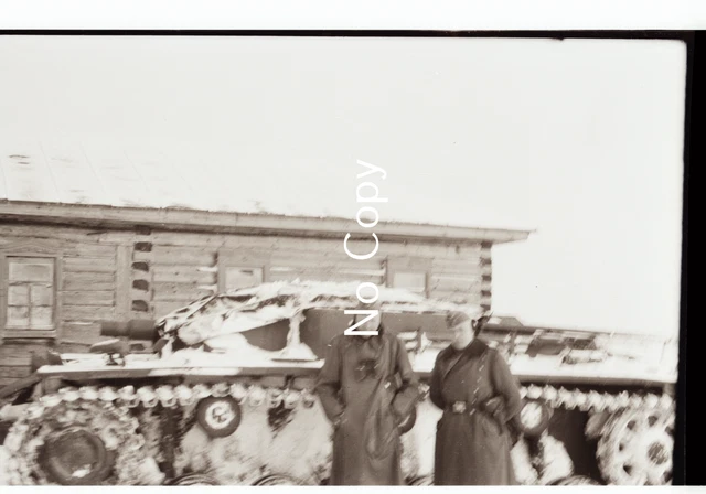 NEGATIV WK2 STUG. 202 Sturmgeschütz Panzer Brigade Winter Kampf 1942 ...