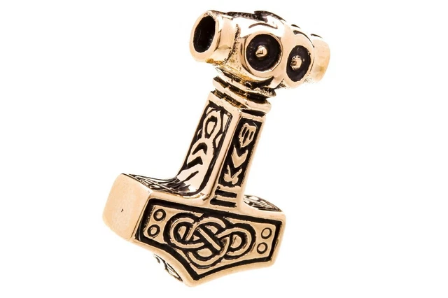 RAGNAROK THOR MARTILLO Vikingo Bronce Colgante Símbolo Joya - Nuevo EUR ...