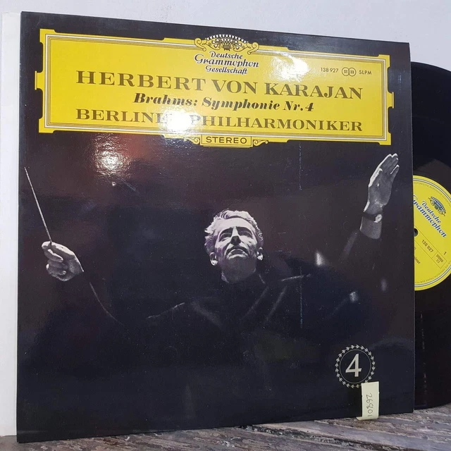 BRAHMS - HERBERT VON KARAJAN, BERLINER PHILHARMONIKER Symphonie nr.4, 12" vinyl EUR 11,50 ...