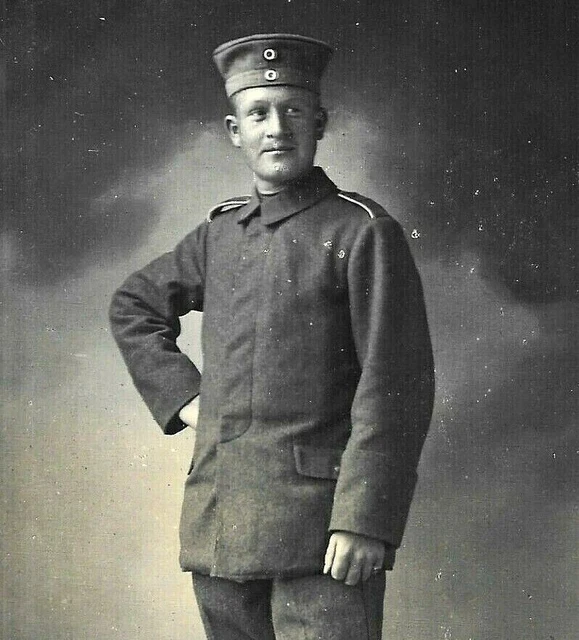 WW1 MILITARY PHOTO Postcard Handsome German Soldier Imperial Army ...