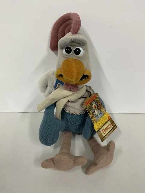 CHICKEN RUN FOWLER Plush 1999 Dreamworks Aardman Golden Bear Vintage ...