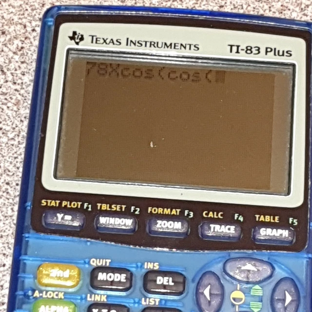 TEXAS INSTRUMENTS T1-83 PLUS Graphing Calculator w/ Sleeve - Tested ...