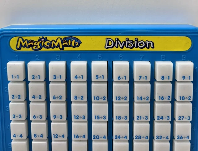 MAGIC MATH MACHINE Division Learning Game Push Button Educational ...