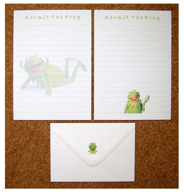 KERMIT THE FROG Letter Writing Paper Stationery Set Pen Pals £2.90 ...