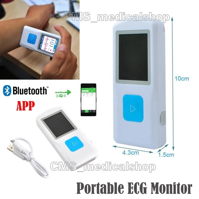 MINI MACCHINA ECG ECG ECG portatile monitor battito cardiaco USB ...