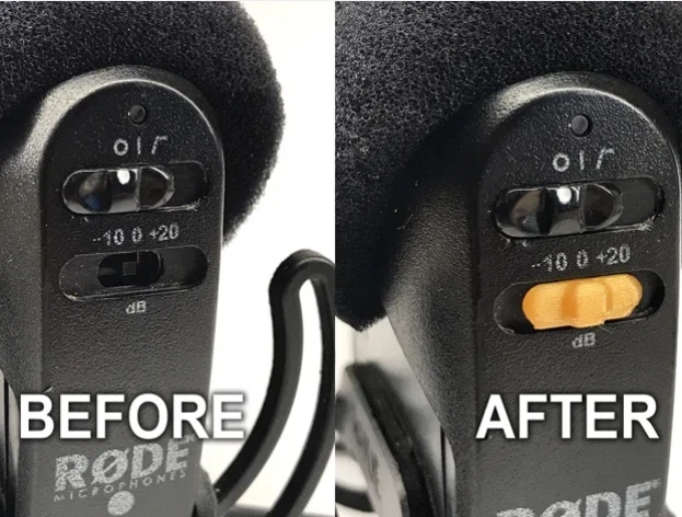 COMPATIBLE RODE MICROPHONES VideoMic Pro Replacement Switch Knob Slider ...