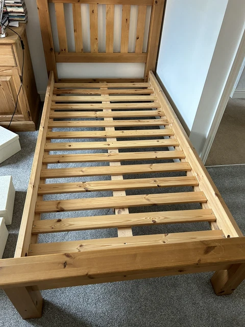 RUSTIC SINGLE MEDIUM Stain Oak Bed (one of two available) £80.00 ...