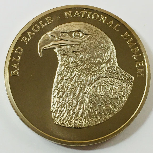 BALD EAGLE NATIONAL Emblem Coin Medal History of America £5.41 ...