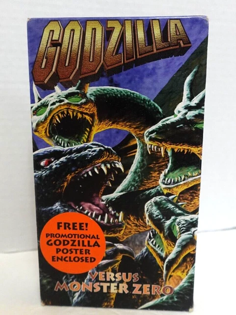 GODZILLA VERSUS MONSTER Zero VHS tape (tested) (mini promo poster not ...