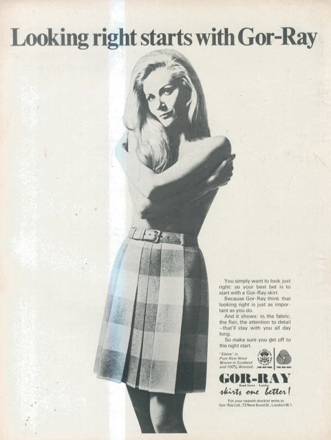 FRAMED VOGUE/HARPERS/NOVA ADVERT 13X10 Gor-Ray - Skirts £27.99 ...