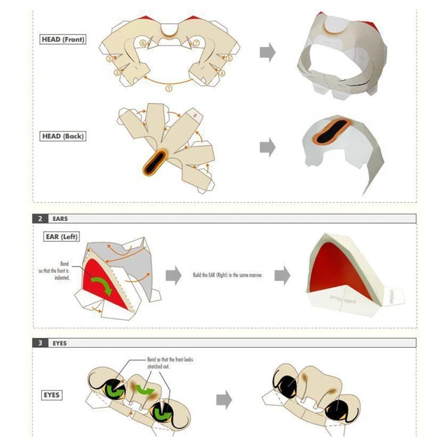 3D PAPER MODEL Lucky Cat Papercraft Puzzle Fortune Cats Collections DIY ...