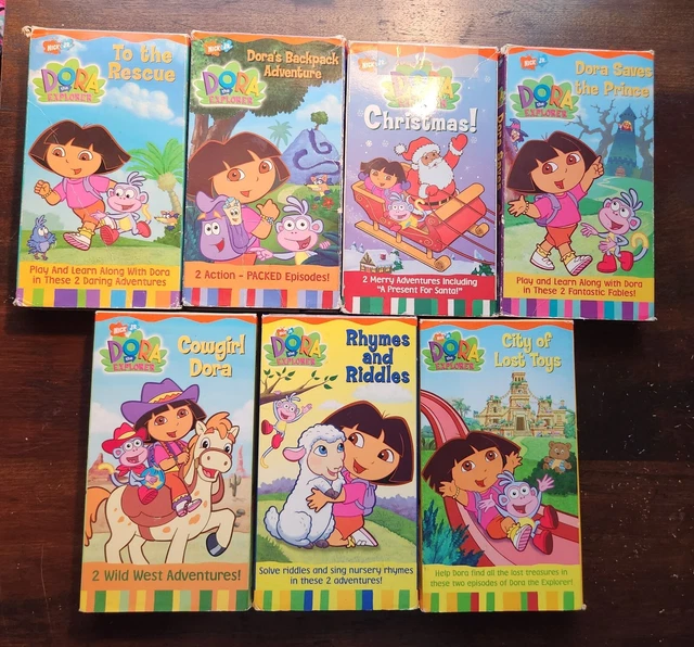Dora The Explorer Vhs Tape Lot Of 5 Nick Jr Pirate Cowgirl Diego Rhymes Lost Eur 1094