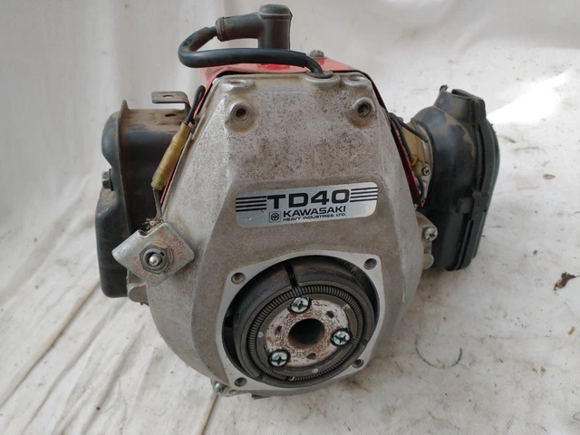KAWASAKI TD40 PETROL Strimmer Engine Assembly For Spares Or Repair £28. ...