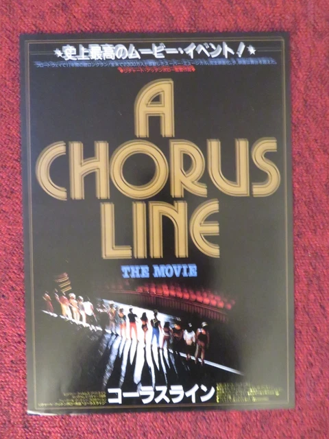 A CHORUS LINE Japanese Chirashi (B5) Poster Michael Douglas Yamil ...