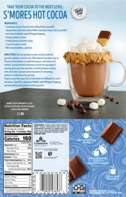 MILK CHOCOLATE FLAVOR Hot Cocoa Mix,1.38 oz. 50-Count,Pack of 2 £27.37 ...