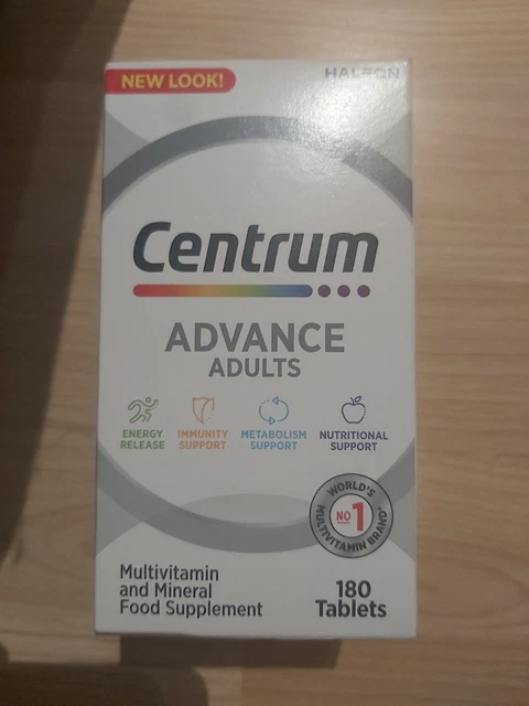 CENTRUM ADVANCE ADULT Multi-Vitamin Minerals Supplement 180 Tablets £15 ...