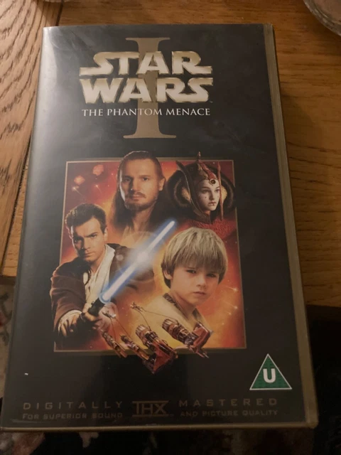 STAR WARS: EPISODE 1 The Phantom Menace Widescreen UK VHS Video ...
