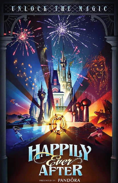 HAPPILY EVER AFTER Fireworks Unlock the Magic Castle Walt Disney World ...