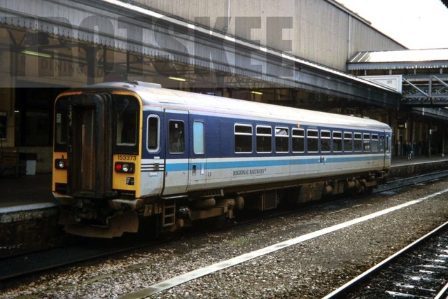 35MM SLIDE BR British Rail DMU 153373 Class 153 1993 Cardiff Original £ ...