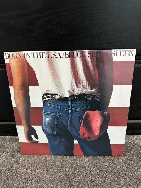 BRUCE SPRINGSTEEN BORN In The USA ‘84 Vinyl LP QC 38653 W/ Lyrics & OG ...