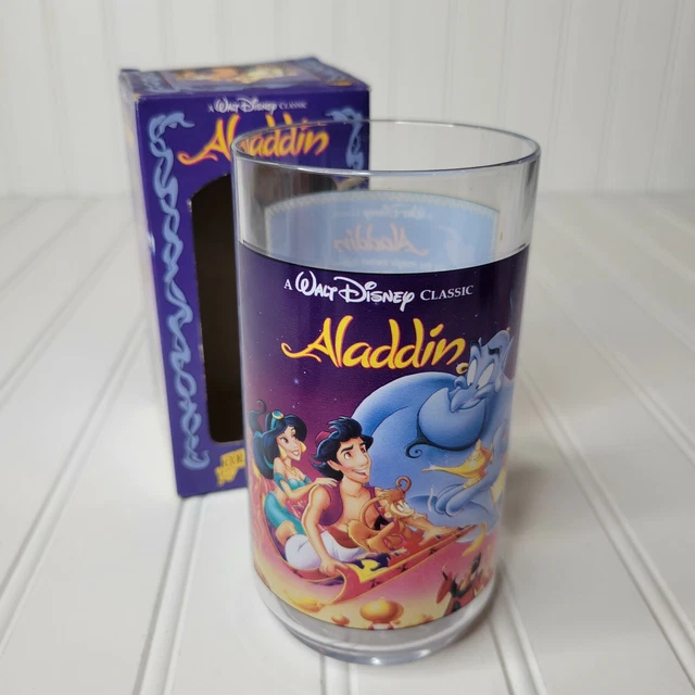 BURGER KING WALT Disney Collector Series 1994 ALADDIN Glass Plastic Cup ...