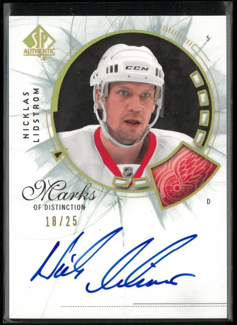 2009-10 UD SP Authentic Marks of Distinction Autograph Nicklas Lidstrom ...