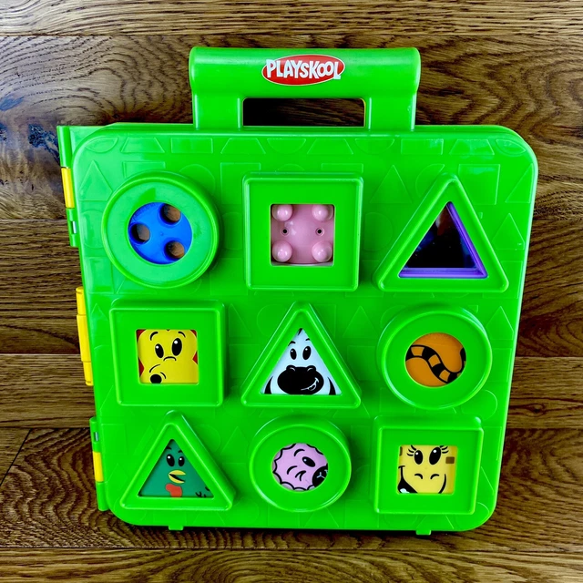 PLAYSKOOL BLOCKSTERS BLOCK Spot Farm Jungle Travel Case Shape Sorter ...