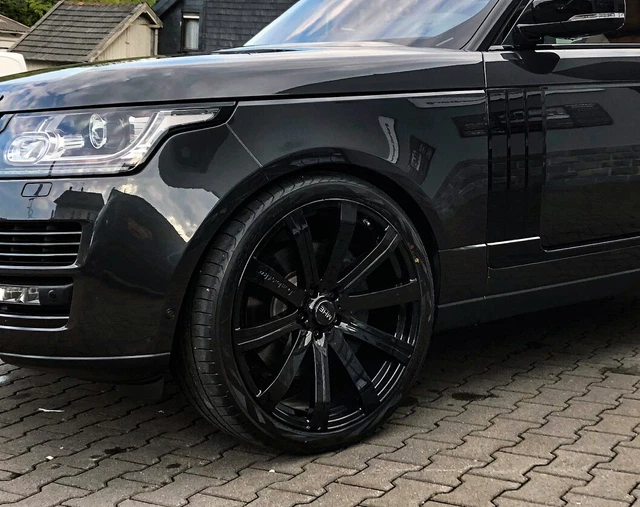 LOMBARTHO BLACK 23-INCH Alloy Rims Range Rover LG LW Sport Black ...