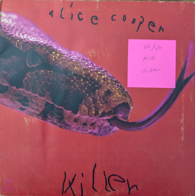 ALBUM VINYLE ALICE Cooper Killer VG/VG K56005 1971 1ère presse EUR 23 ...