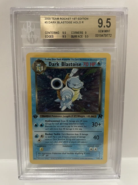 2000 POKÉMON TCG Team Rocket - Blastoise Holo 1st Edition #3 (BGS 9.5 ...