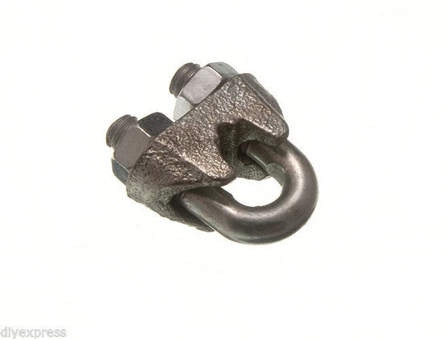 NEW WIRE ROPE CLAMP U BOLT CABLE GRIP 16MM 5/8 INCH ZINC PLATED STEEL ...