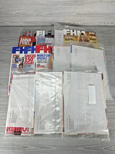 2002 FHM MAGAZINE Bundle - 13 Issues 6 Sealed - January - December ...