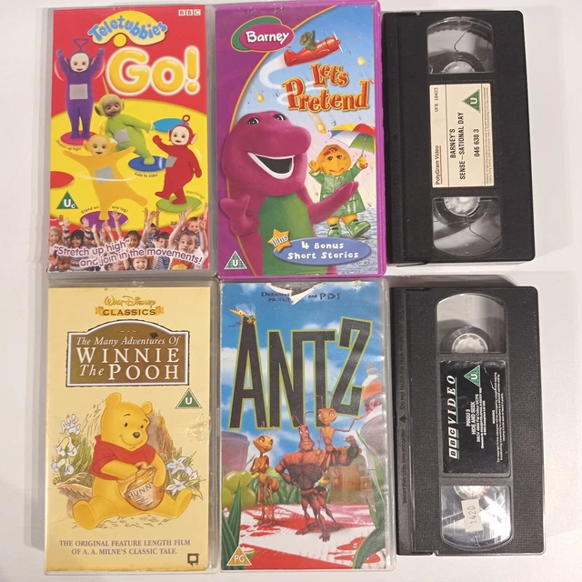 6 X KIDS Children Video VHS Tape Bundle Job Lot Pingu, Teletubbies ...