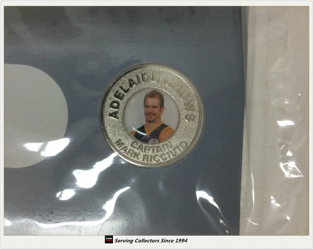 2004 ADELAIDE ADVERTISER AFL Captains Medallion No1 Mark Ricciuto ...