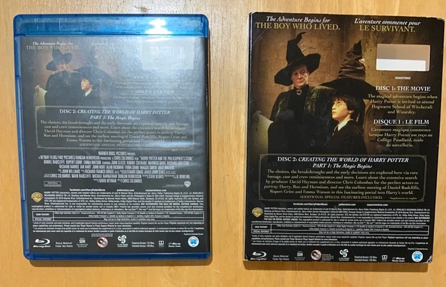 HARRY POTTER & The Philosophers Stone (Bluray, 2001, 2-Discs) *CDN ...