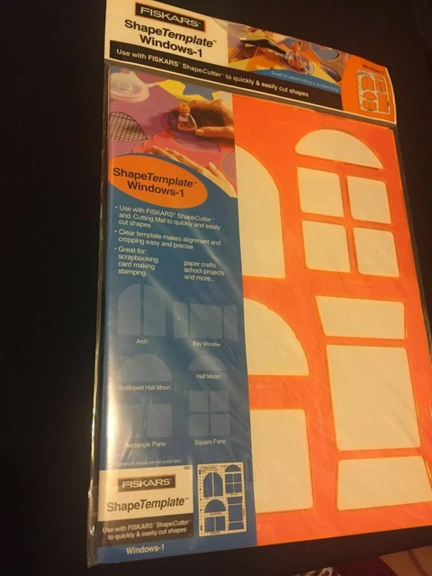FISKARS WINDOWS 1 Template Stencil Scrapbook Paper Craft*FREE SHIPPING ...