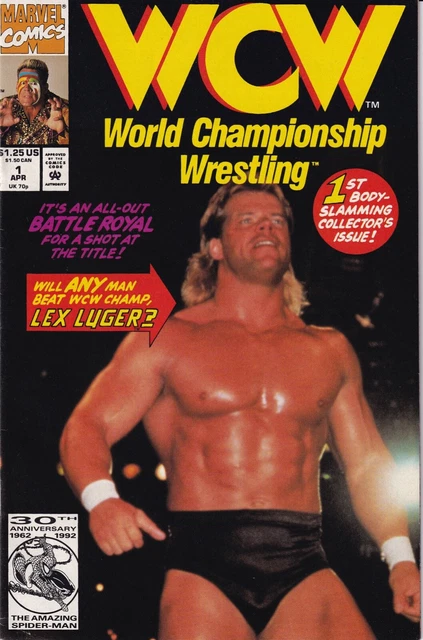 LEX LUGER 1992 WCW Comic Book Issue #1 wrestling wrestling WWE Sting ...