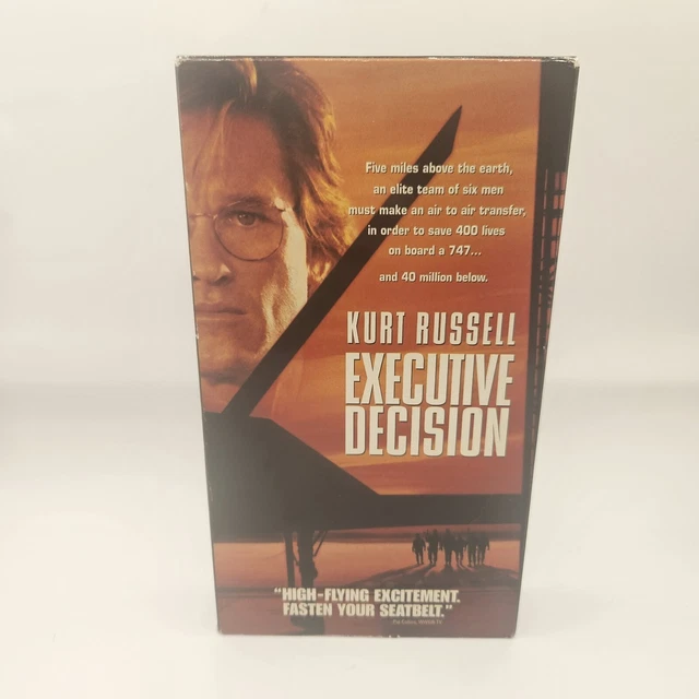 EXECUTIVE DECISION (VHS, 1996) Retro Vintage Movies Kurt Russell $2.29 ...
